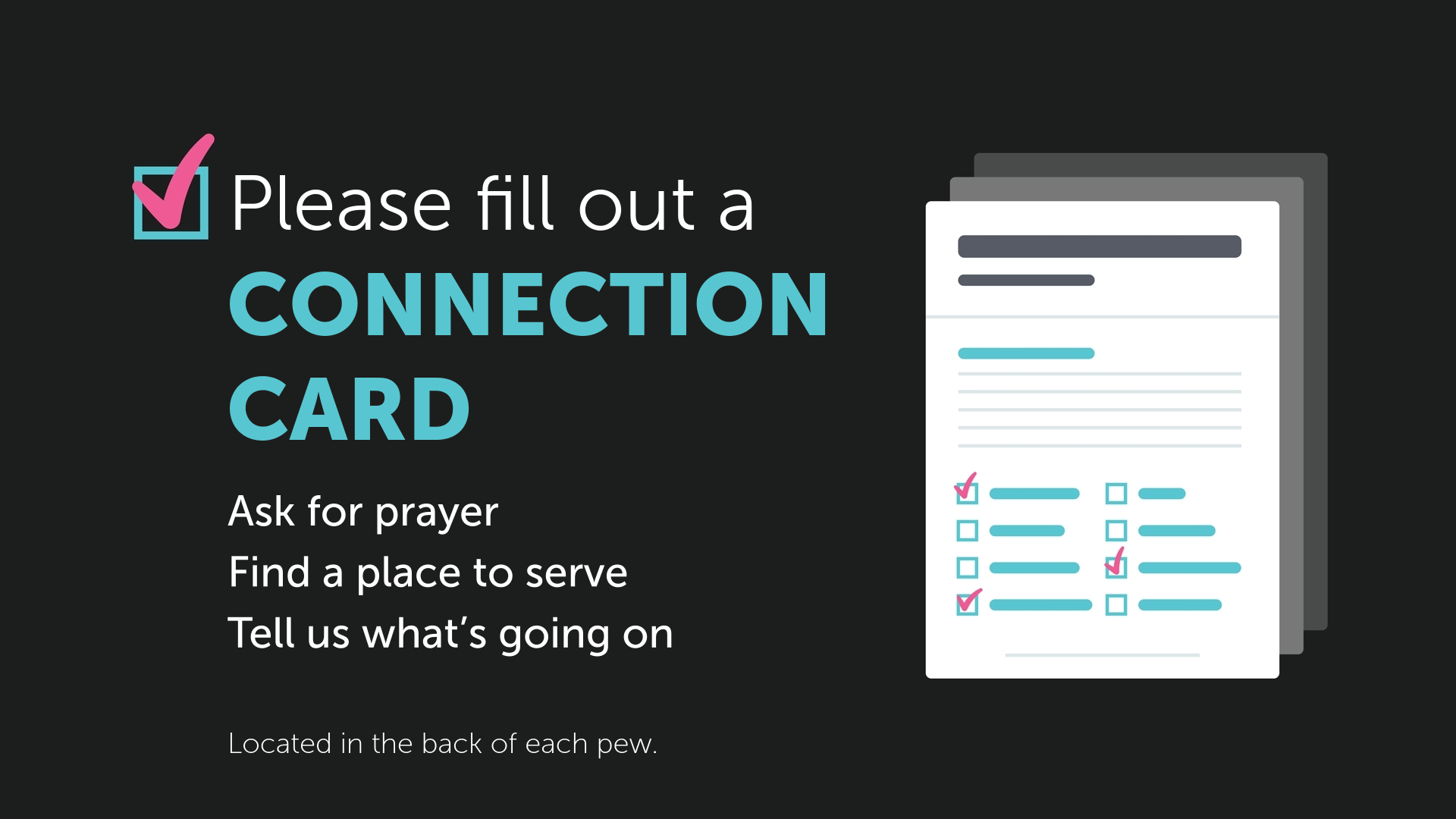 Connection Card – Victory Church